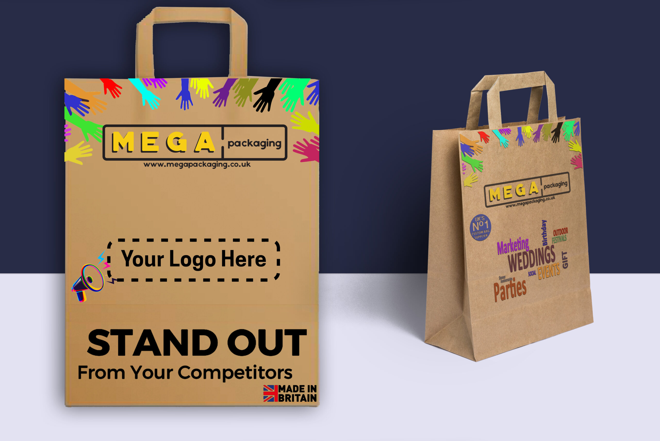 Bespoke Paper Bags - MEGA PACKAGING